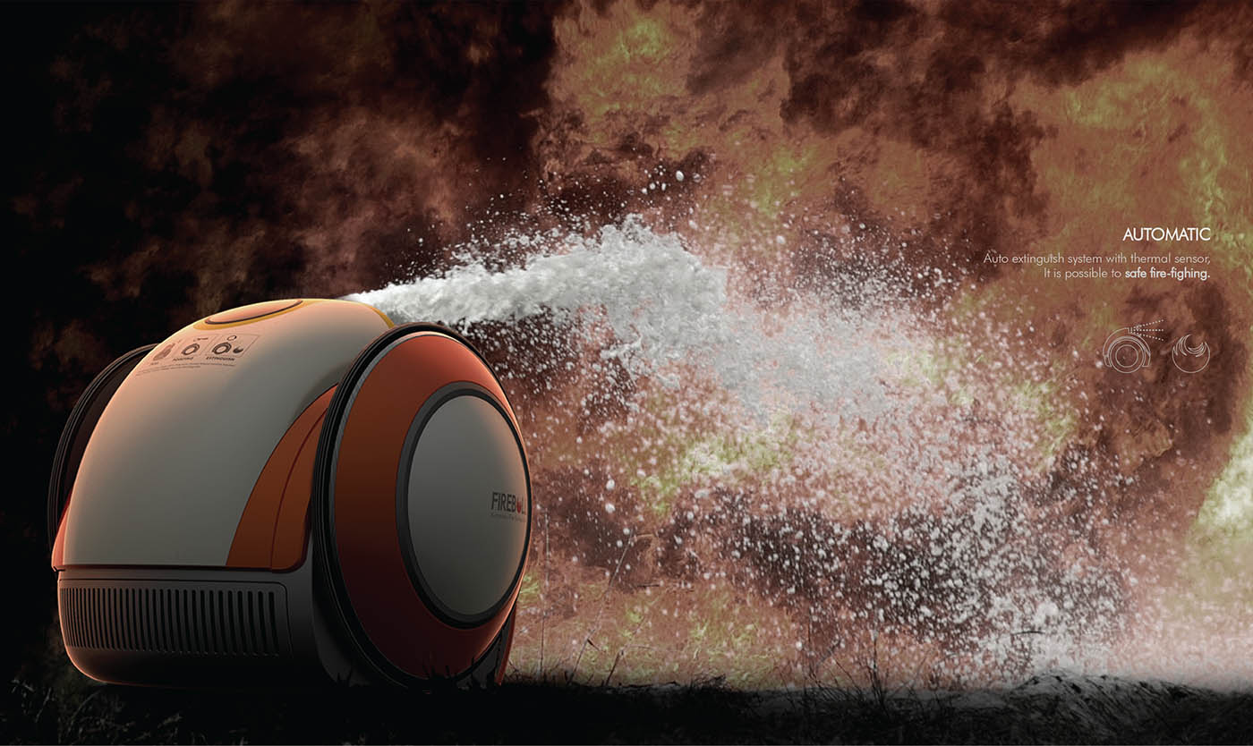 Fireball: Automatic Fire Extinguisher | Designing Fever Magazine