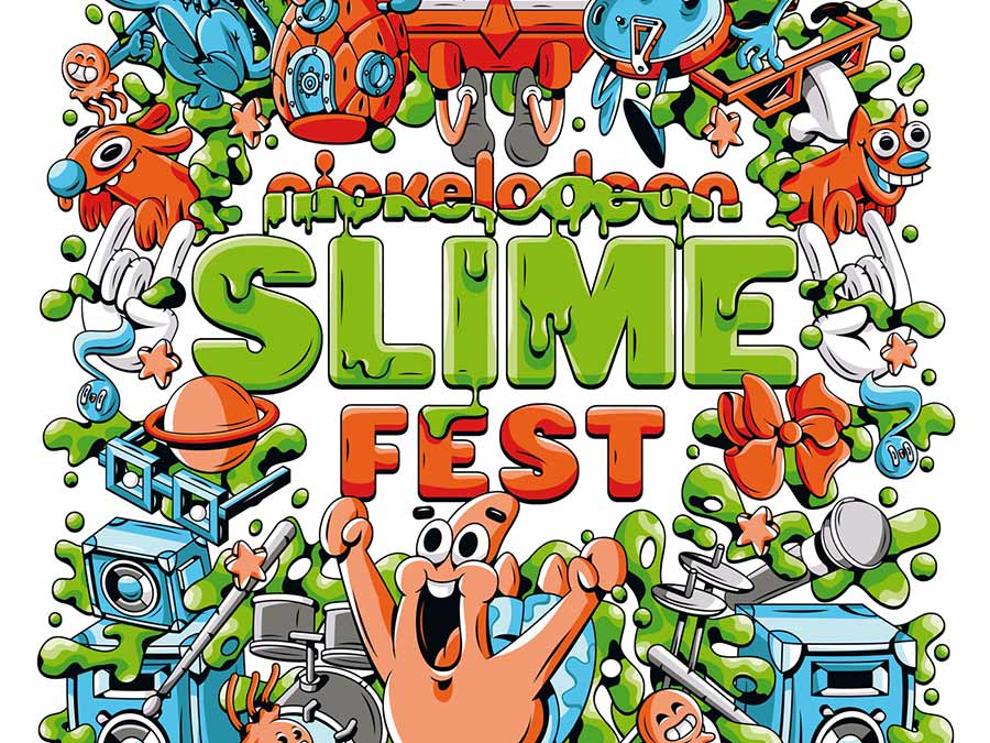 Illustrations, Logos for Nickelodeon's Slime Fest | Designing Fever ...