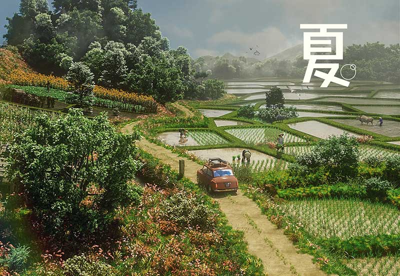 Summer Scenes inspired by Hayao Miyazaki's | Designing Fever Magazine