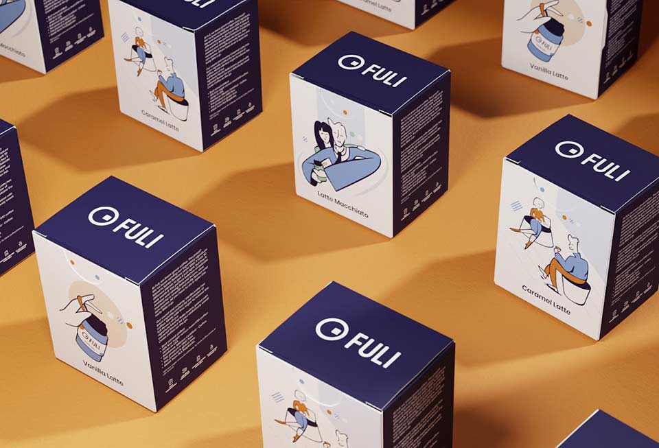 Branding for coffee company Fuli | Designing Fever Magazine